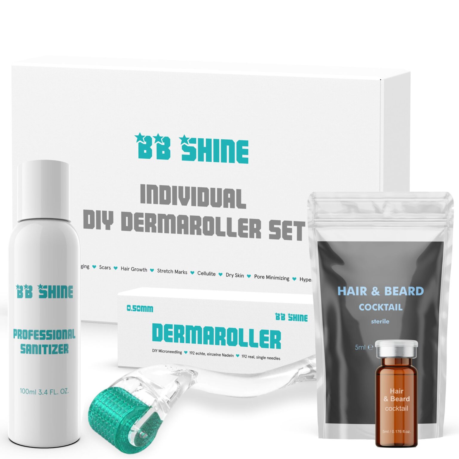Dermaroller Set for Hair Growth - AURA Monaco