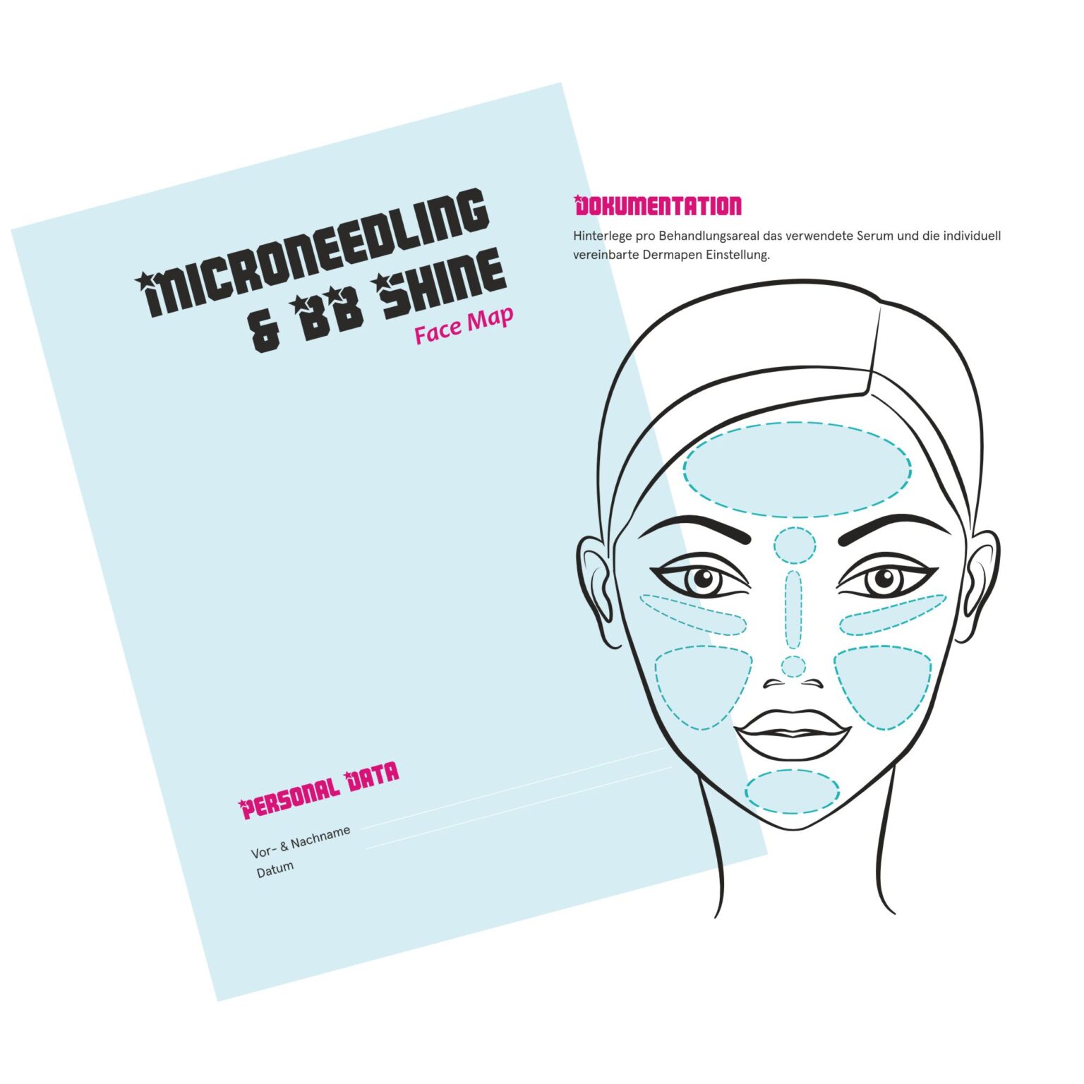 Microneedling & BB Glow Face Map | 10 pcs. - AURA Monaco